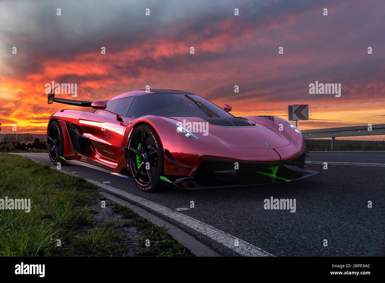 Koenigsegg Jesko, hyper car from Sweden, artistic vision, 3d ...