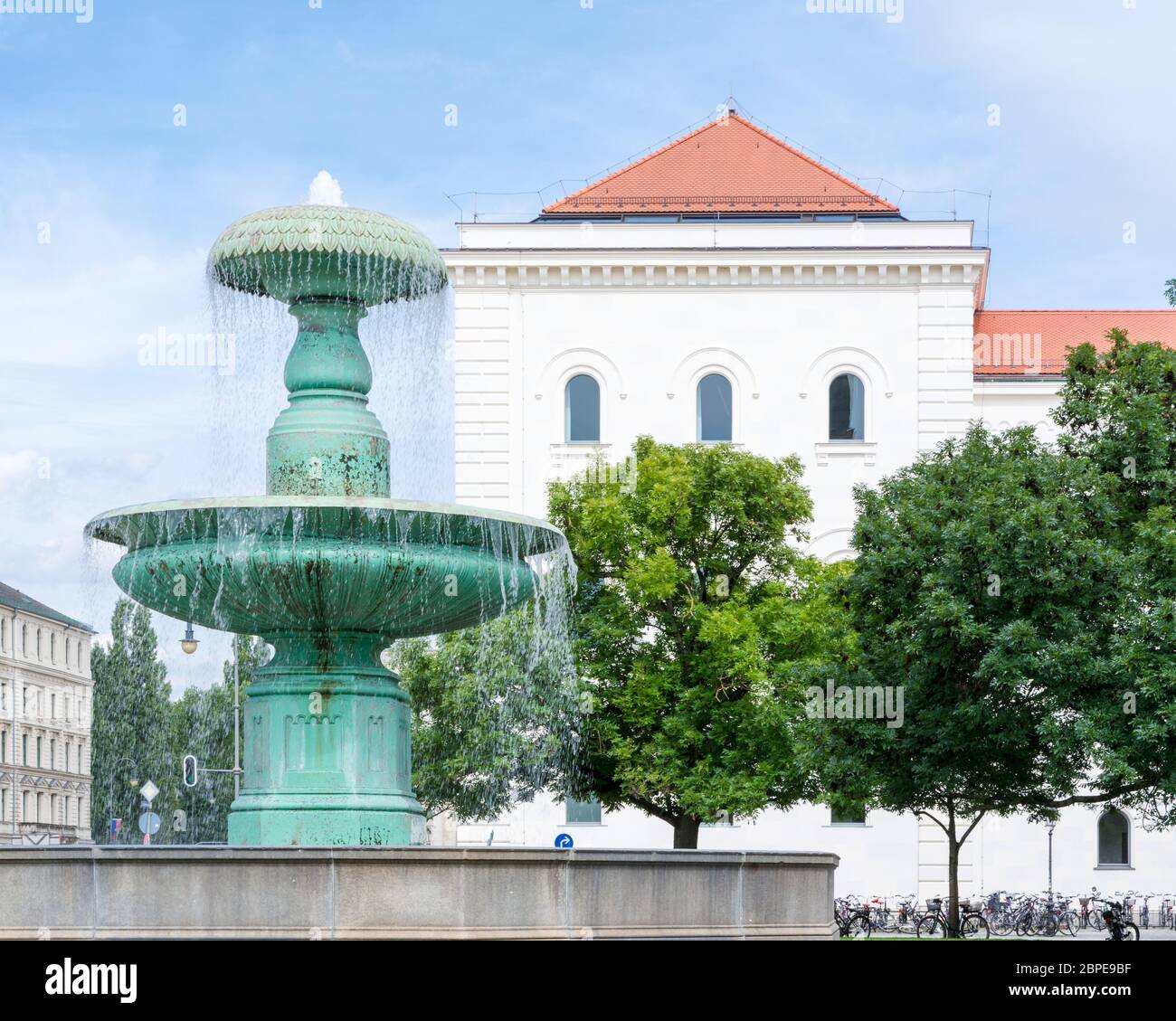 Fountain at the Ludwig Maximilian University of Munich Stock Photo - Alamy