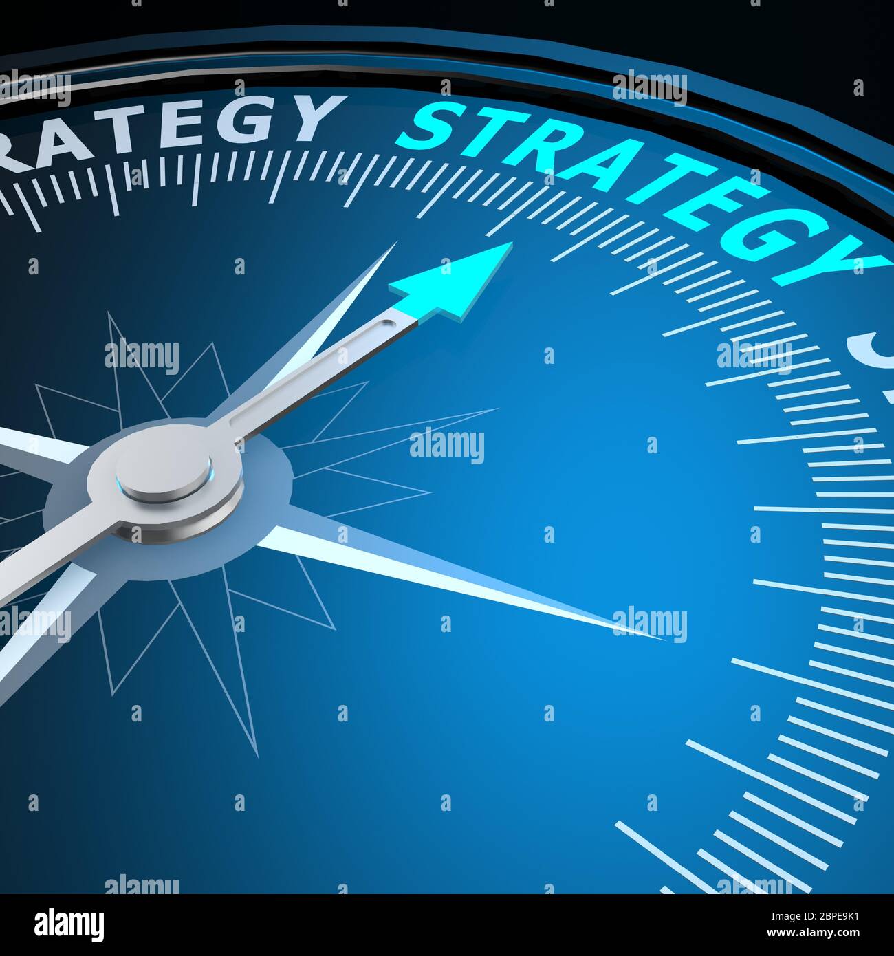 Strategy word on compass image with hi-res rendered artwork that could ...