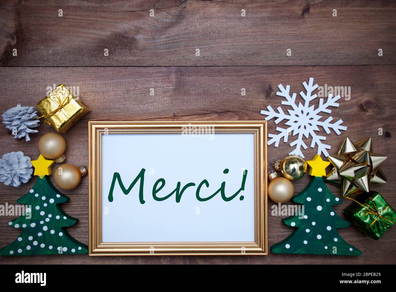 Green natural card merci means hi-res stock photography and images - Alamy