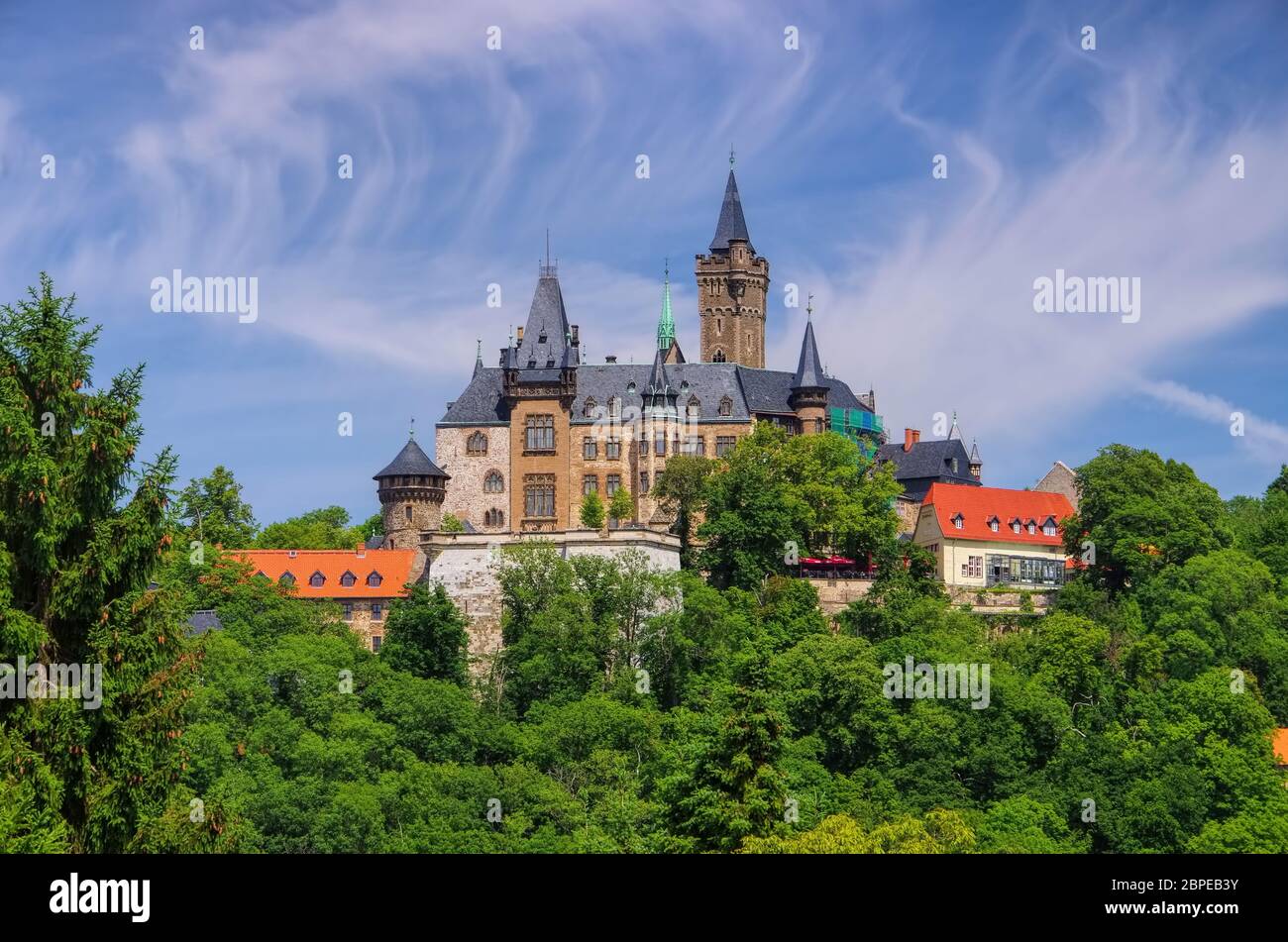 Wernigerode Schloss - Wernigerode castle 01 Stock Photo - Alamy