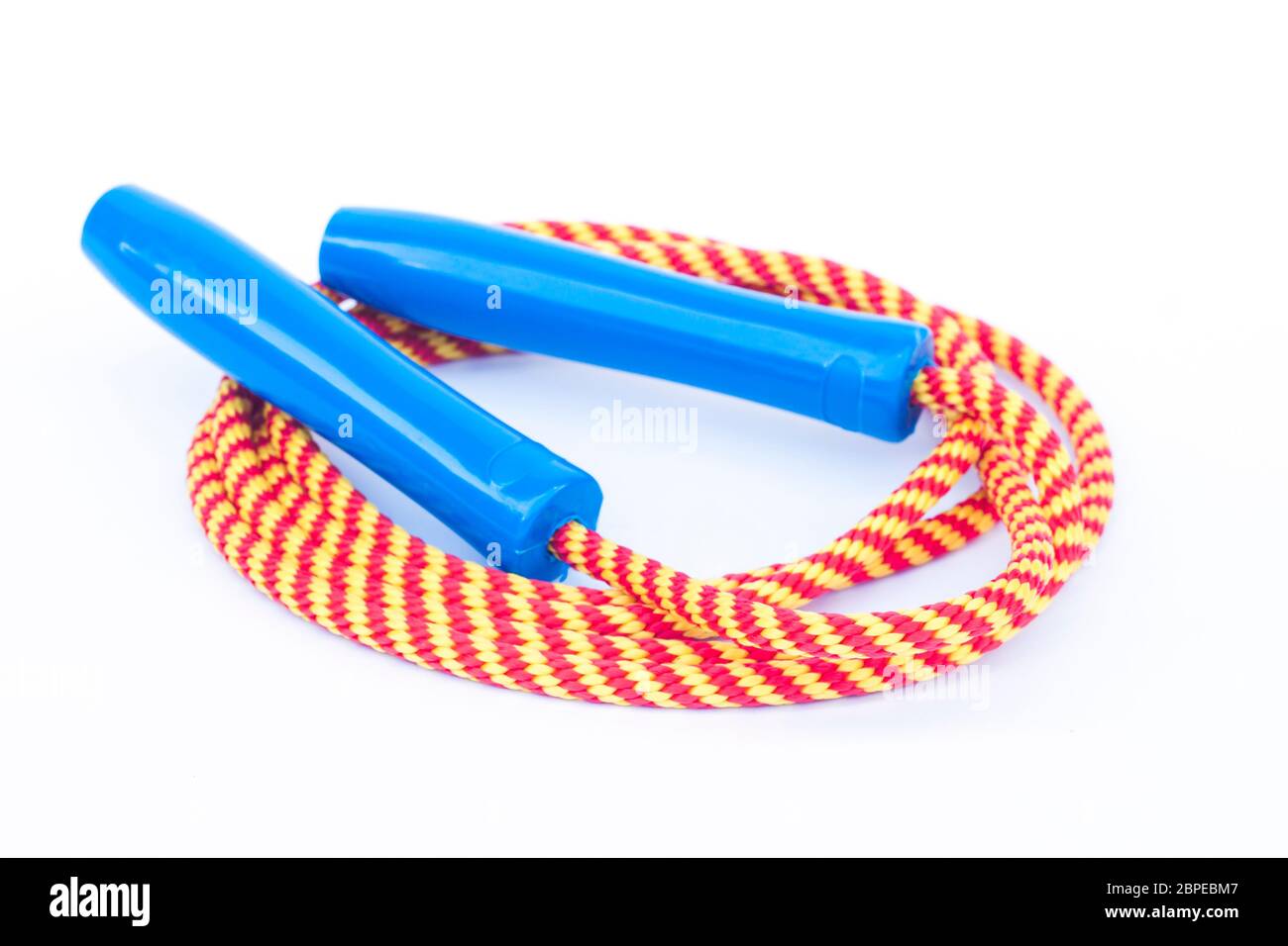 Skipping rope isolated on white background, stock photo Stock Photo - Alamy