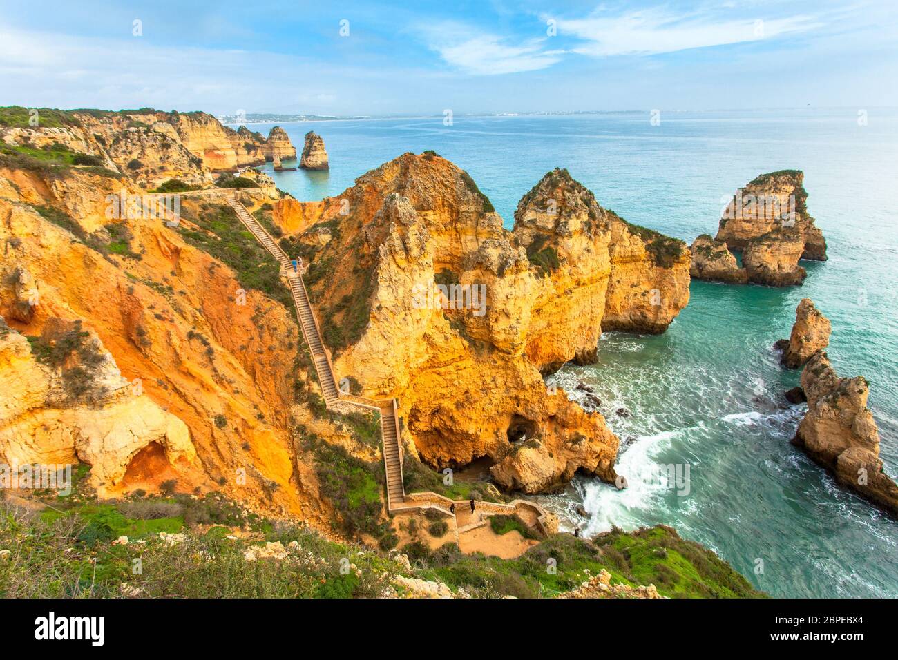 Rock Formation in Southern Portugal Algarve coast Stock Photo - Alamy