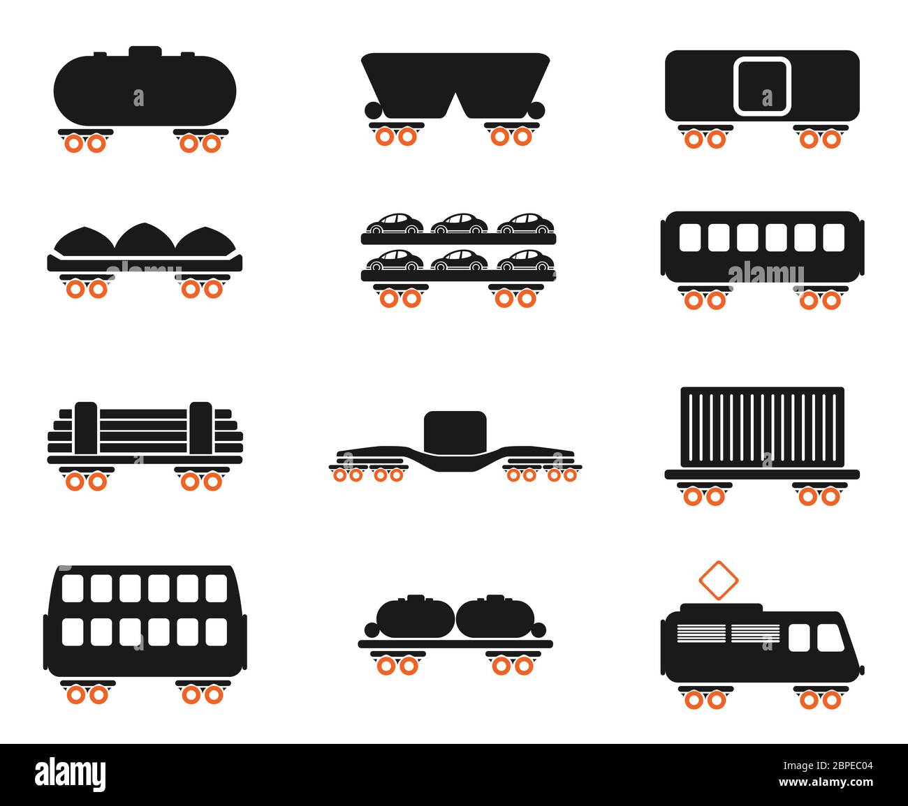 Train station simply symbols for web and user interface Stock Photo - Alamy