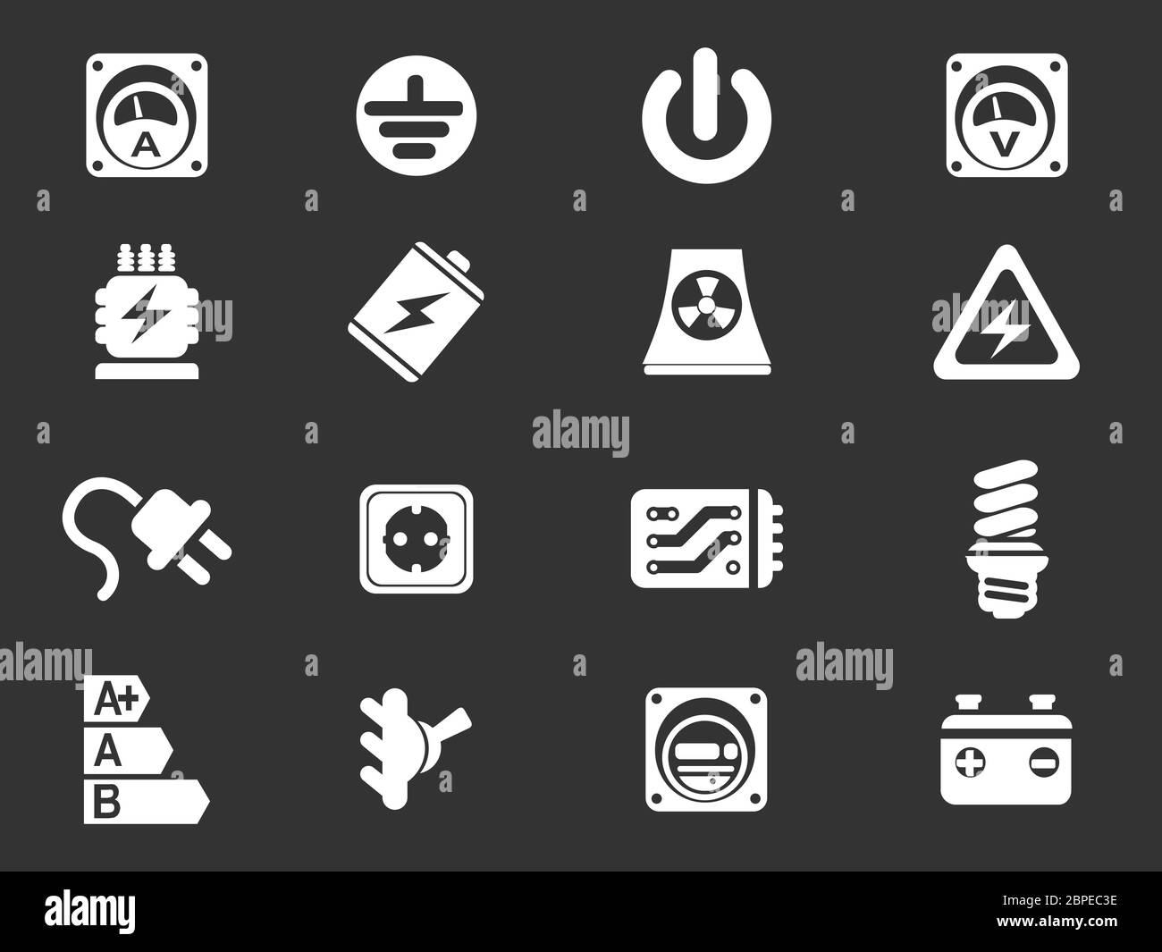 Electricity icon. simply symbol for web icons Stock Photo - Alamy