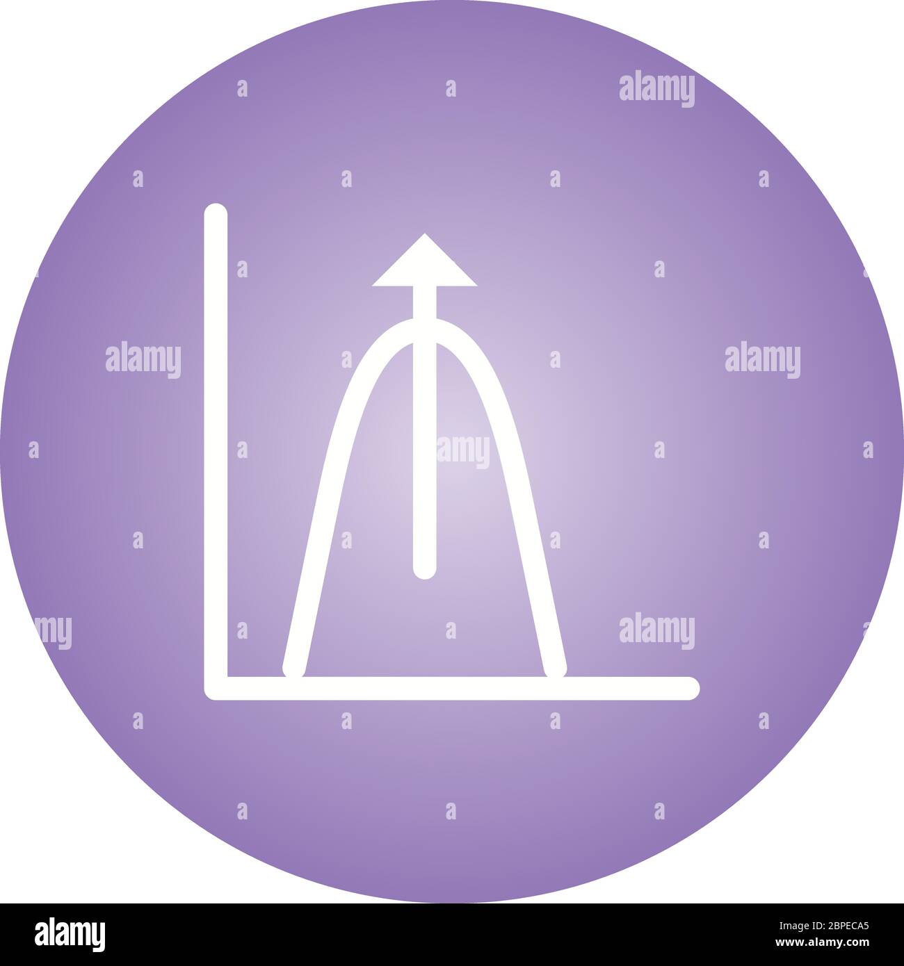 Bell shaped graph vector line icon hi-res stock photography and images ...