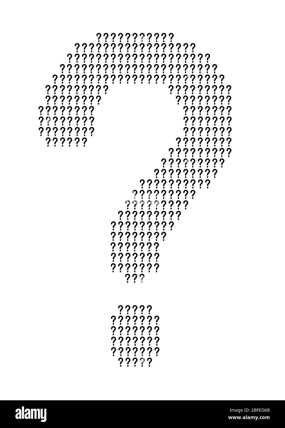 A large question mark made up of several smaller ones Stock Photo - Alamy