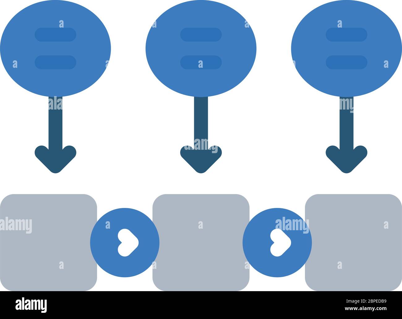 Agile development comments on process icon representing ‘FDD’ Stock ...