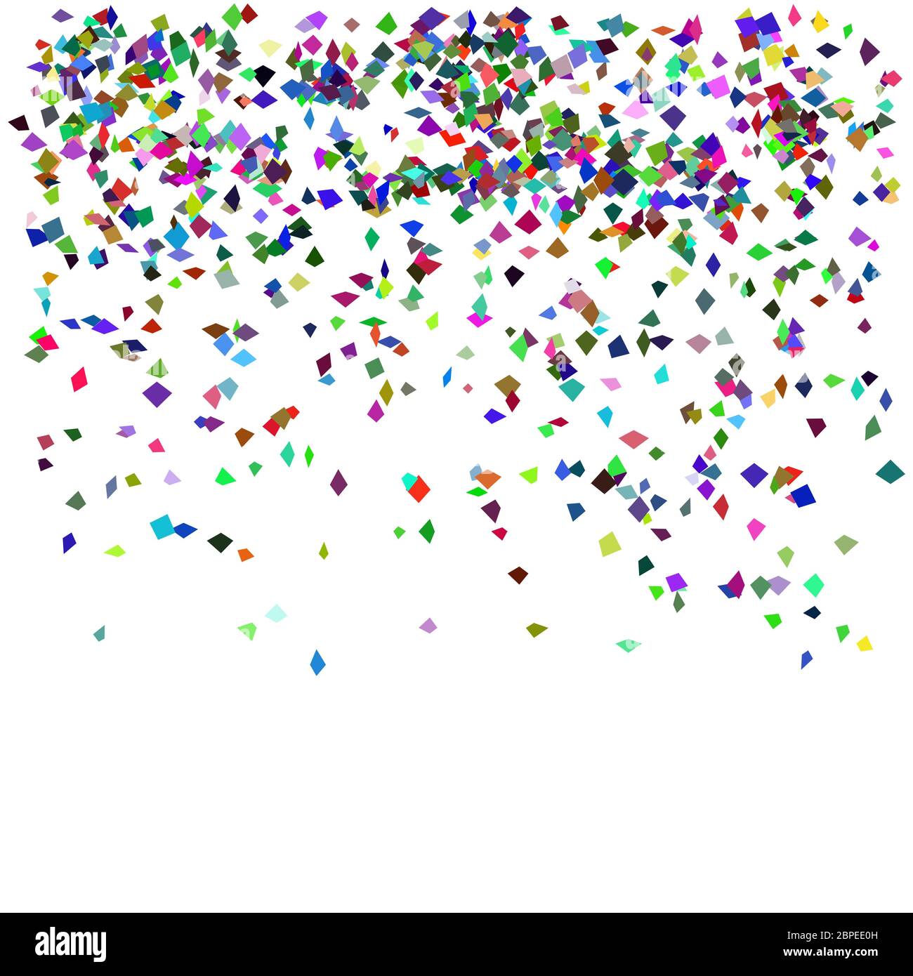 Falling Colorful Confetti Isolated on White Background Stock Photo - Alamy