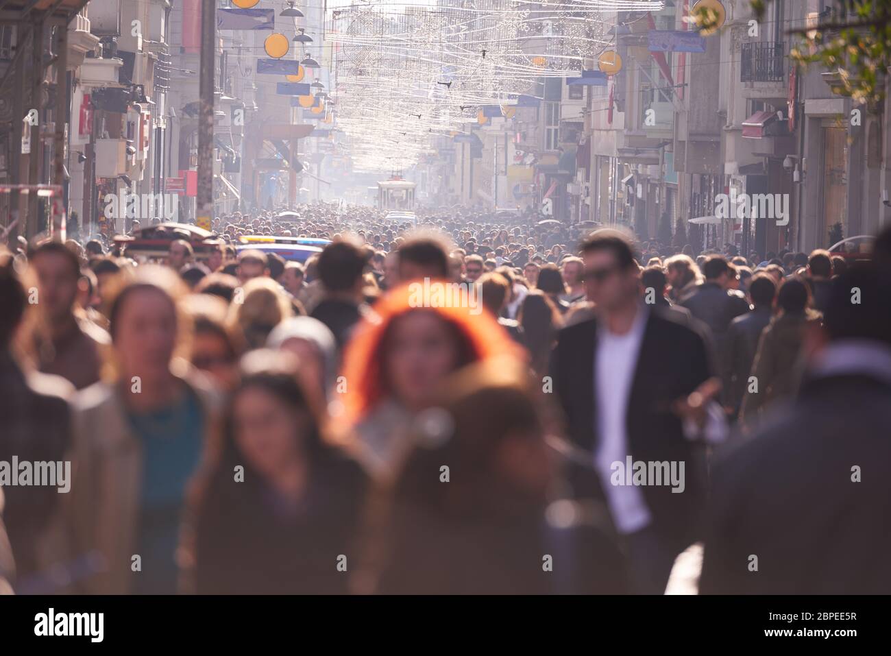 people crowd walking on busy street on daytime Stock Photo - Alamy