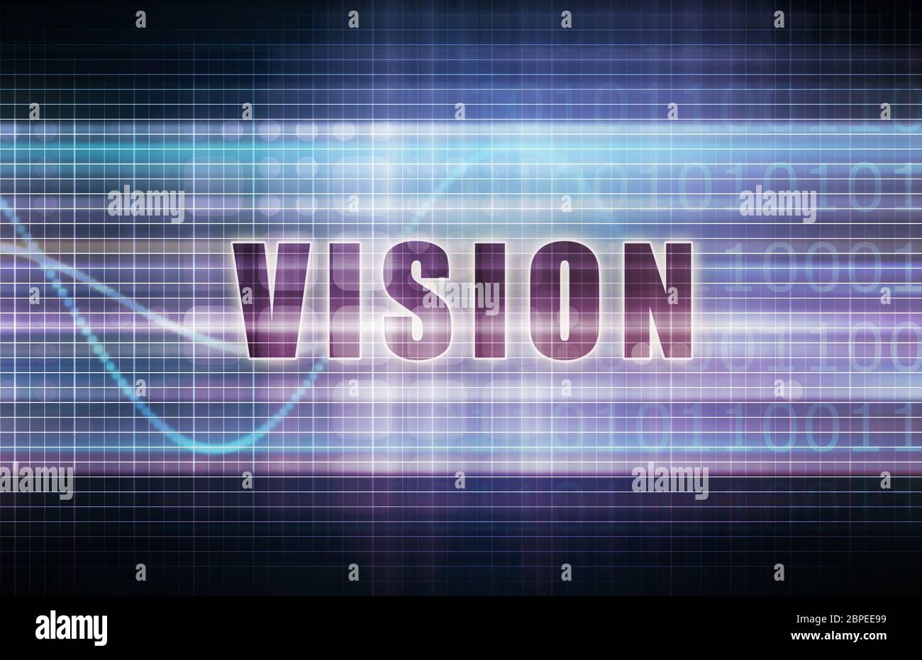 Vision on a Tech Business Chart Art Stock Photo - Alamy