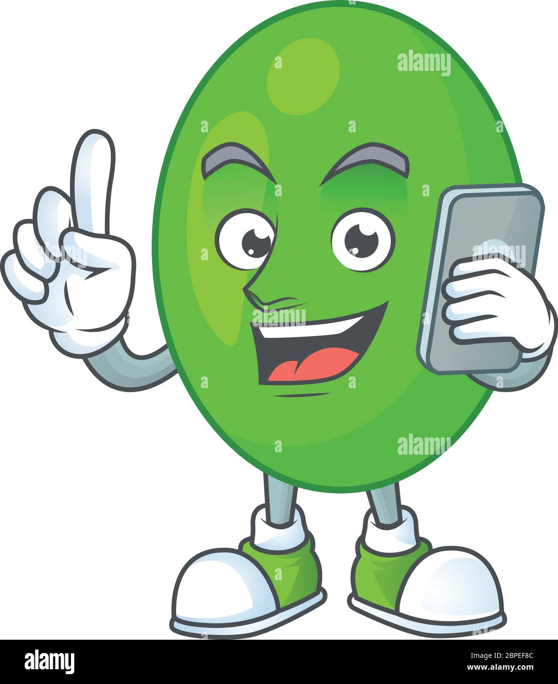 cartoon drawing concept of tetrad speaking with friends on phone Stock ...