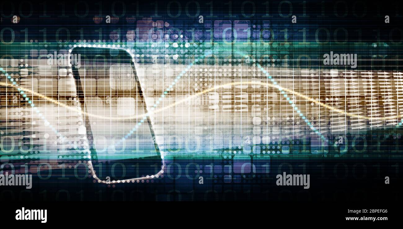 Science and Technology Merging into an Abstract Art Stock Photo - Alamy