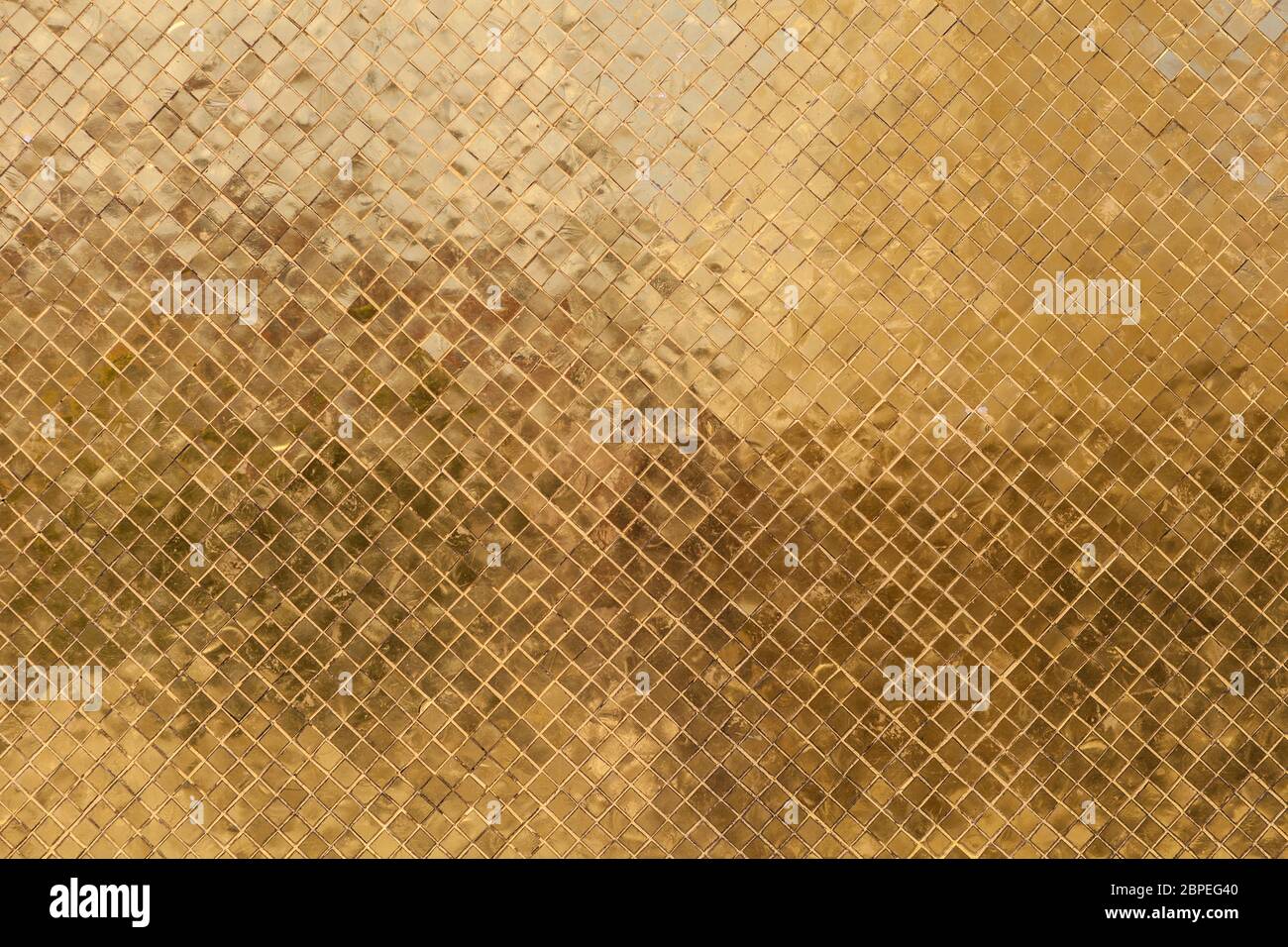 gold tile texture surface background exterior to sun light Stock Photo ...