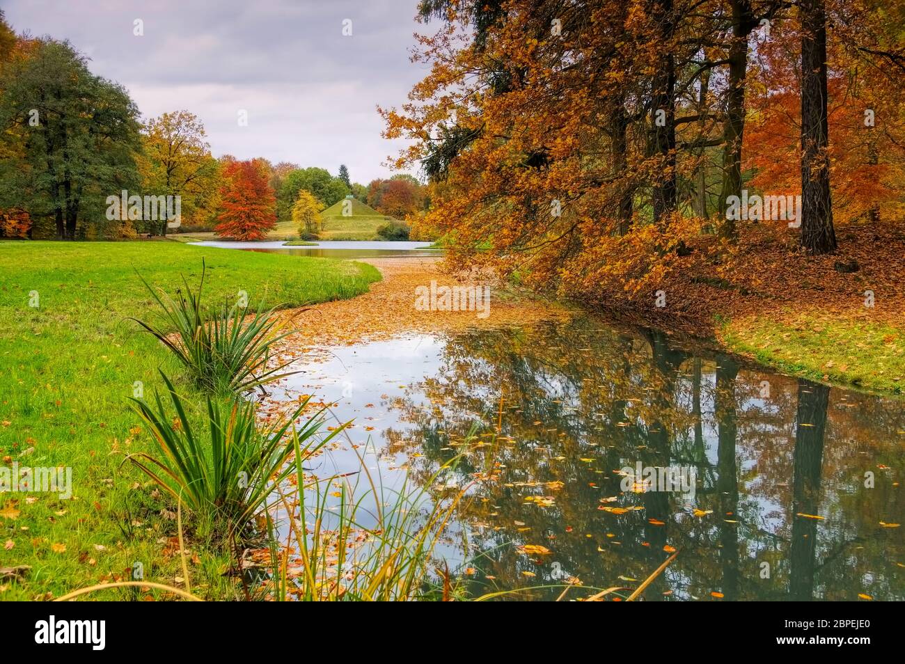 Branitzer Park in der Lausitz - Branitz Park in Lusatia, Germany Stock ...