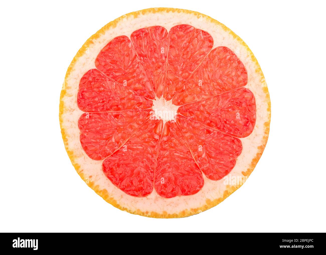 Perfect Fresh Grapefruit Isolated on White Background in Full Depth of ...