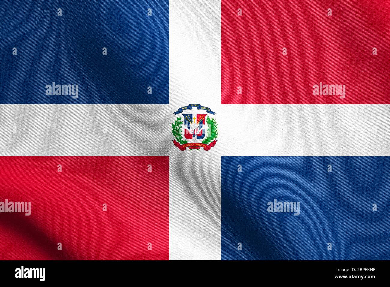 Dominican Republic national official flag. Patriotic symbol, banner ...