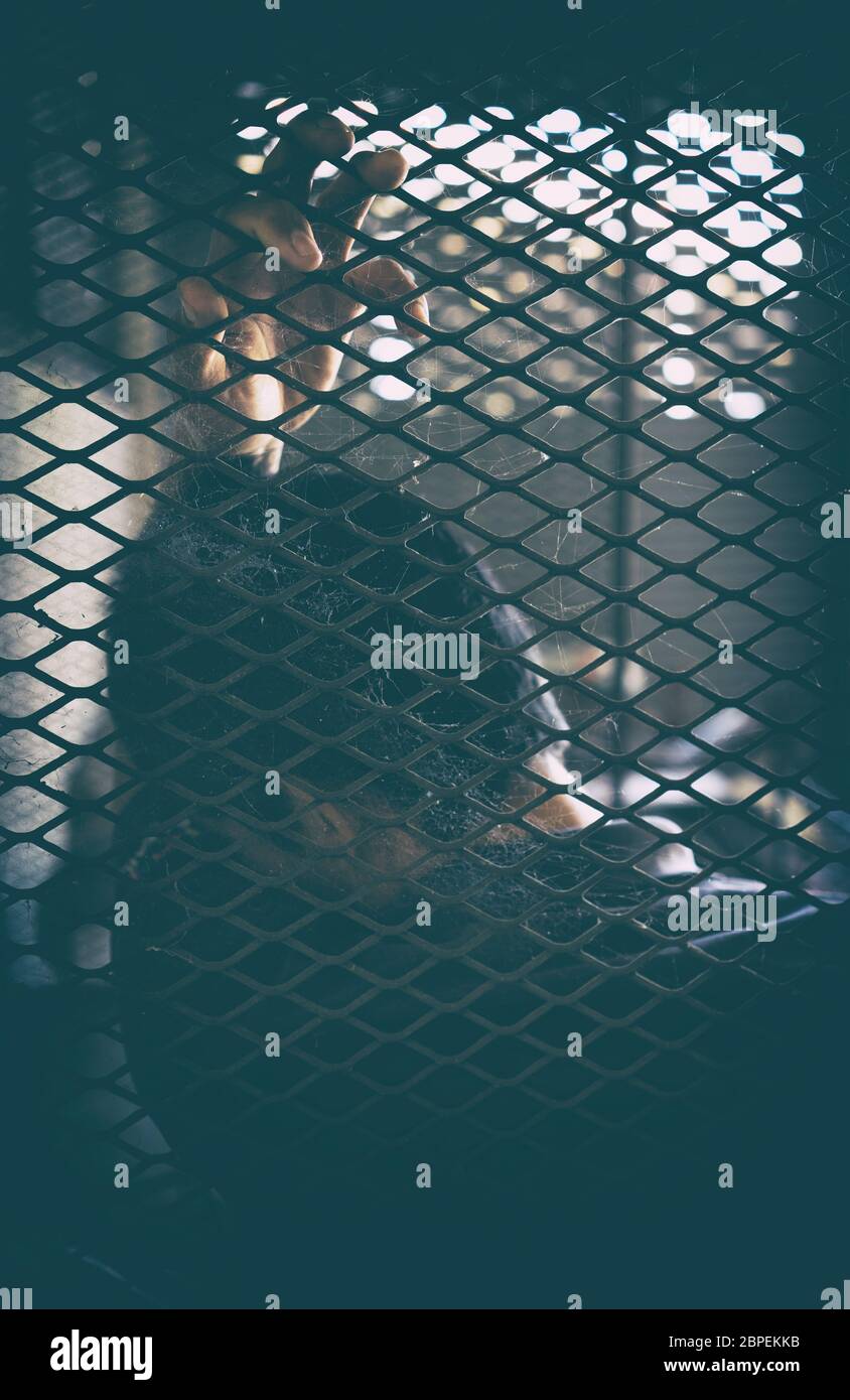 Man in the cage hi-res stock photography and images - Alamy