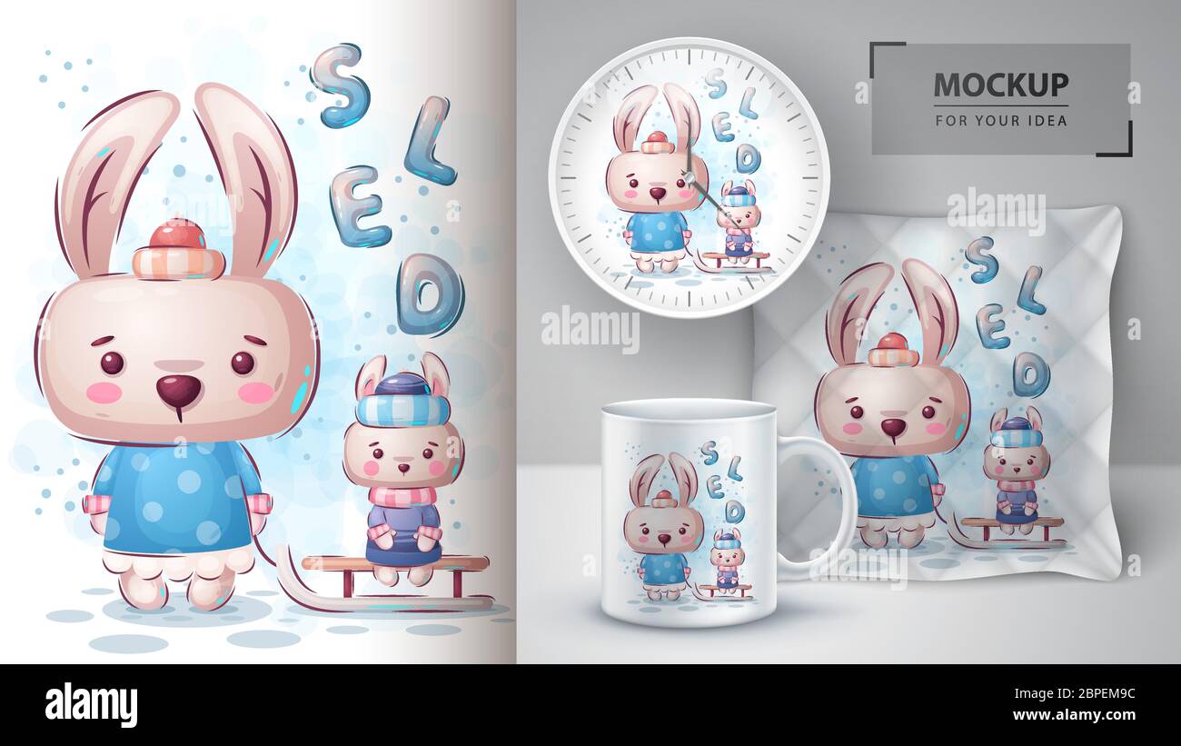 Animal sledding Stock Vector Images - Alamy