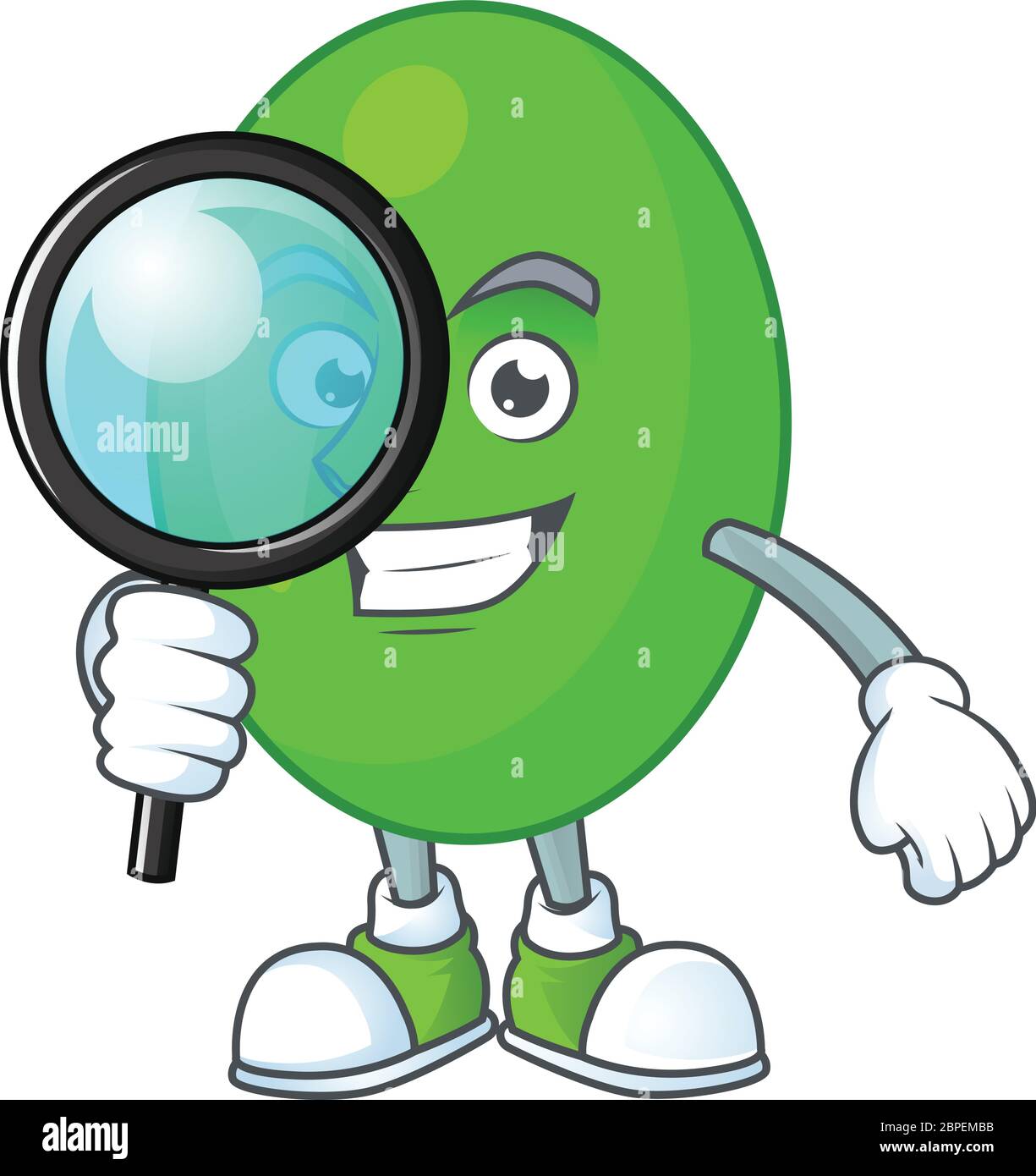 cartoon drawing concept of tetrad working as a Private Detective Stock ...