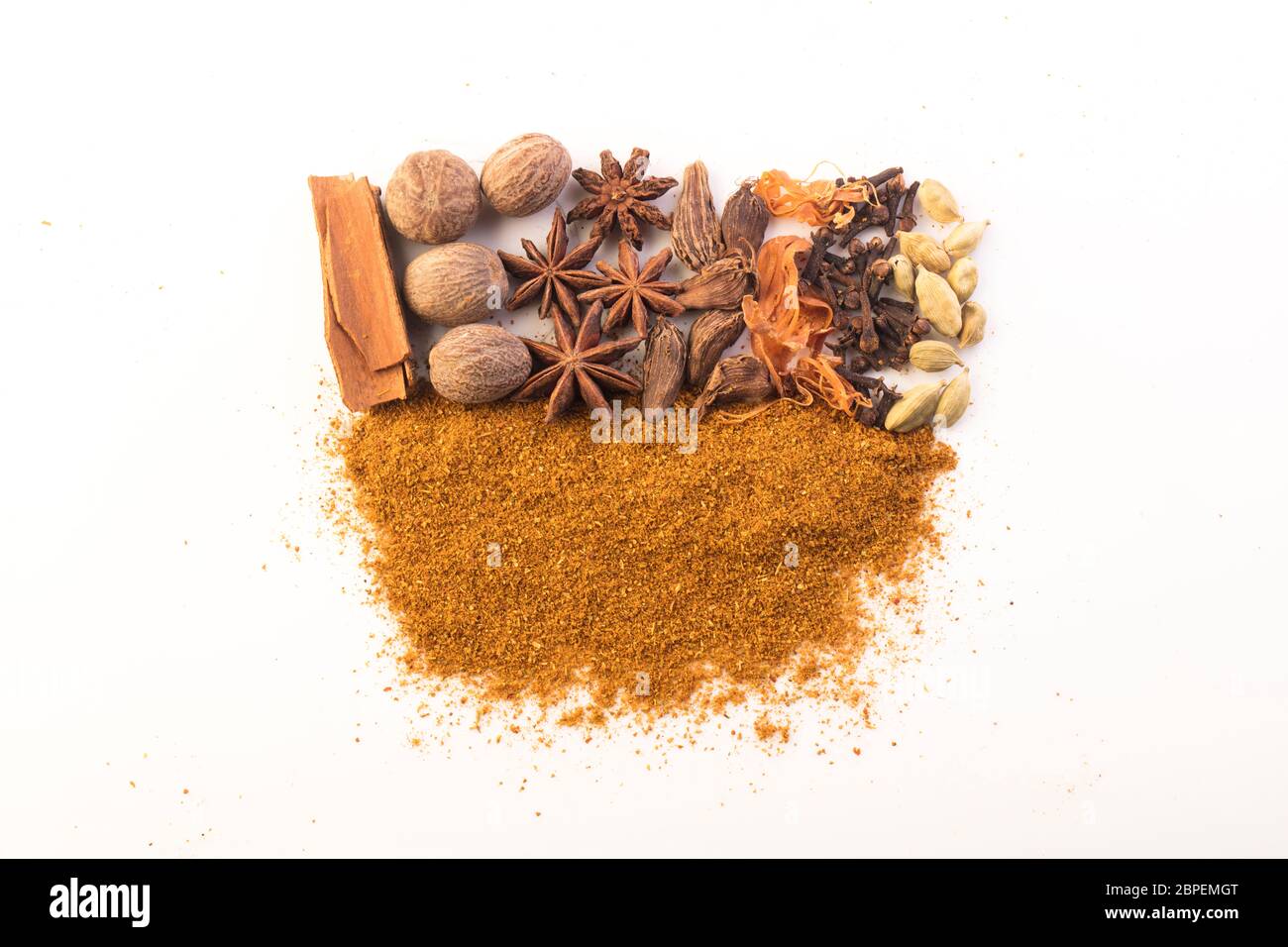 Aroma Spice Mix powder with cardamom cinnamon Stock Photo - Alamy