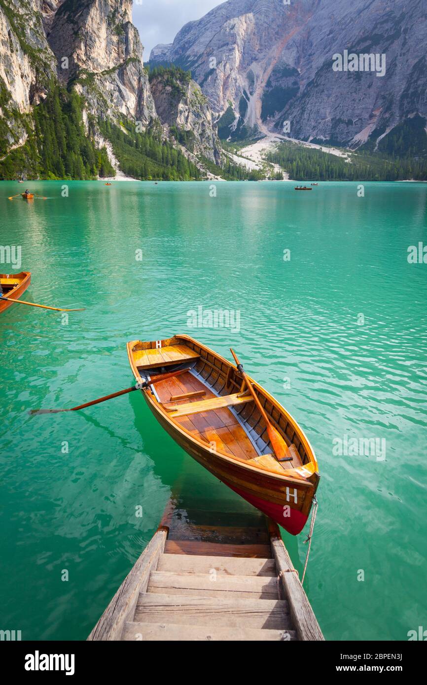 This amazing lake is located in the heart of Dolomiti mountains, UNESCO ...