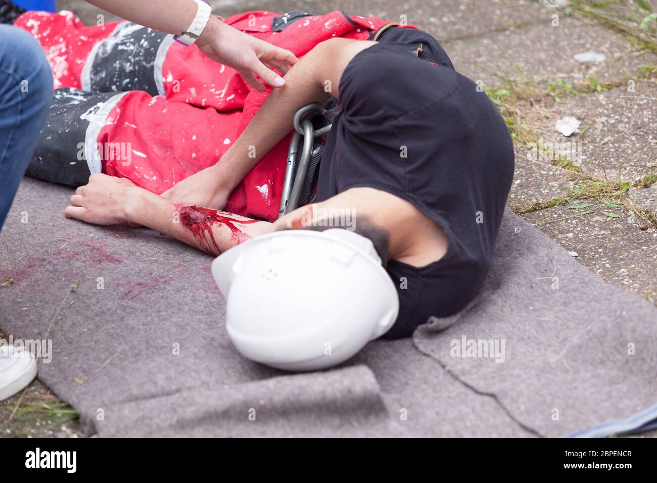 First aid training arm hi-res stock photography and images - Alamy