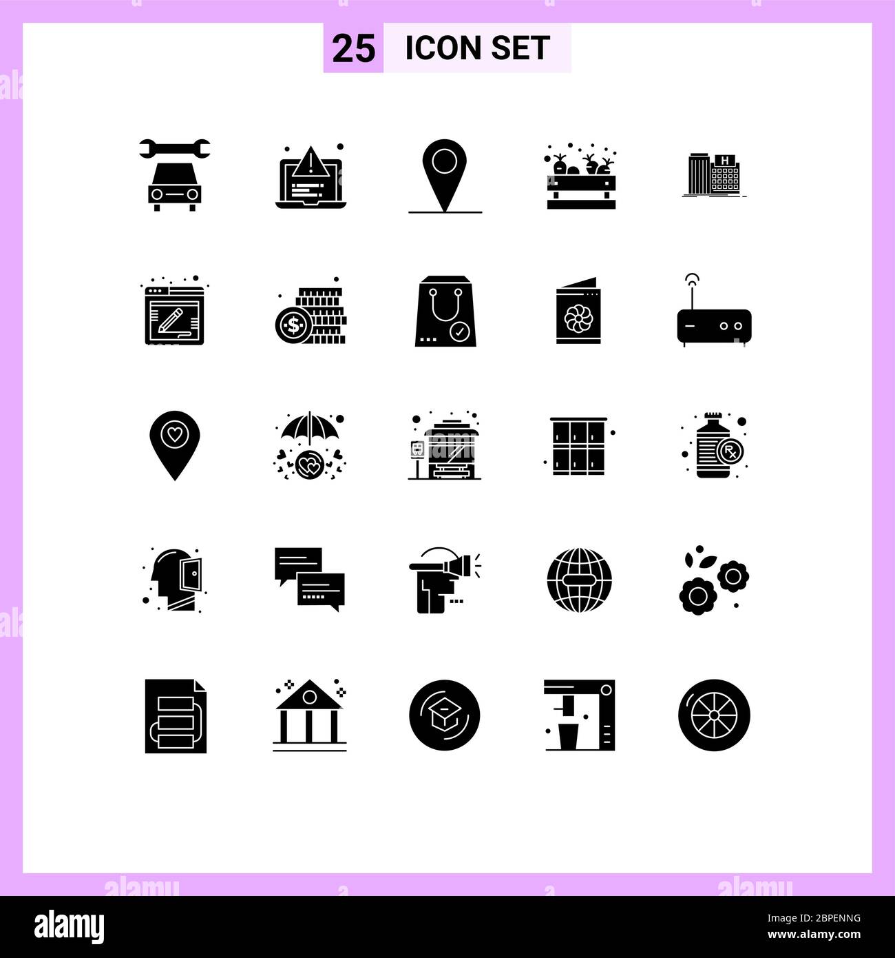 Map Symbols Hospital Stock Vector Images - Alamy
