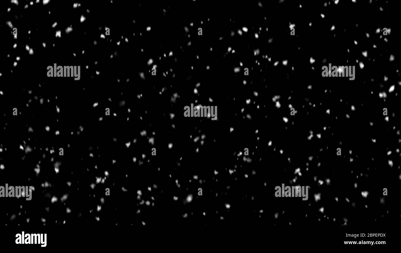 Realistic snow in 4K. Abstract winter background. 3d rendering Stock ...