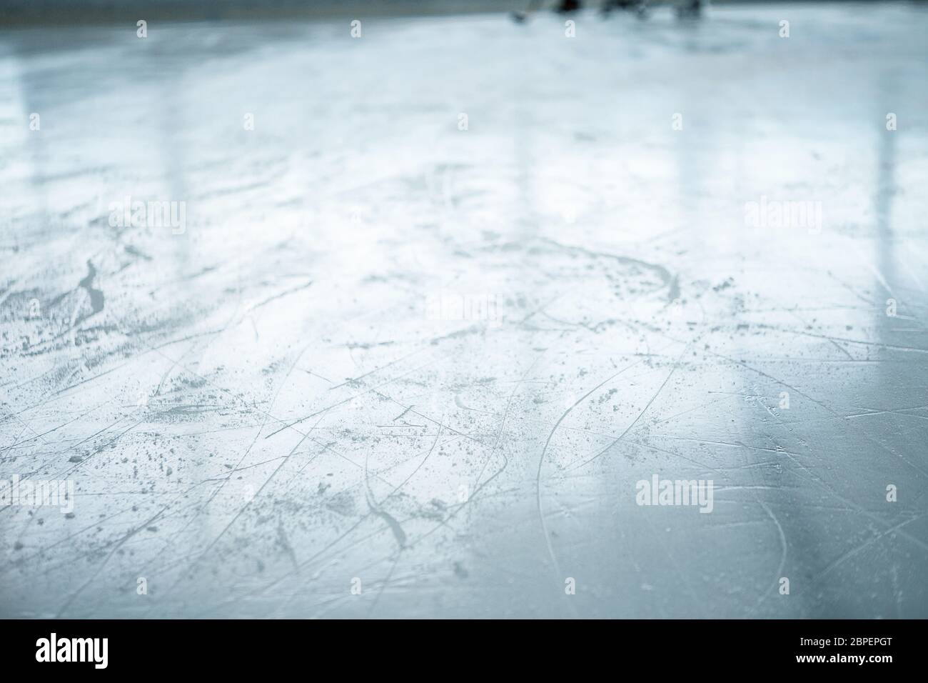 lines on empty ice ring Stock Photo - Alamy