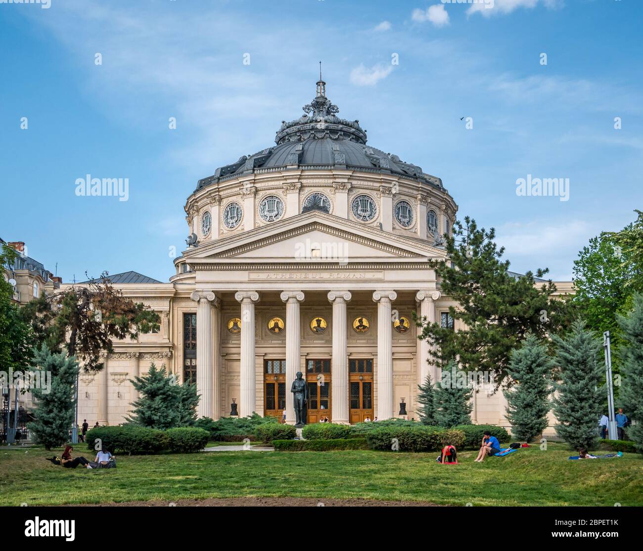 One of the most beautiful buildings in bucharest hi-res stock ...