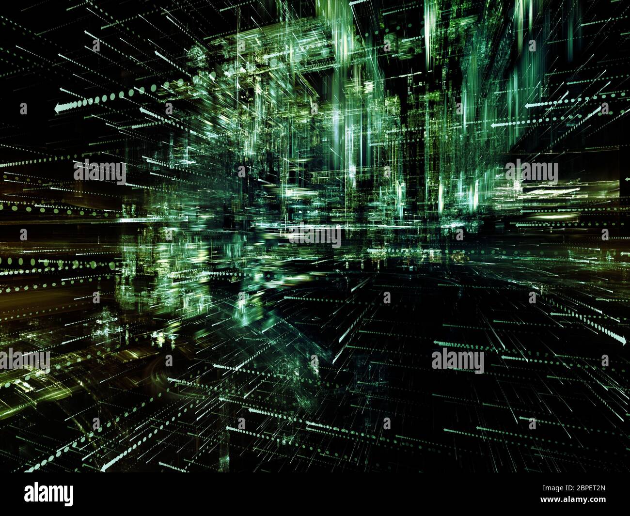 Virtual Space series. Design composed of translucent 3D structure with ...