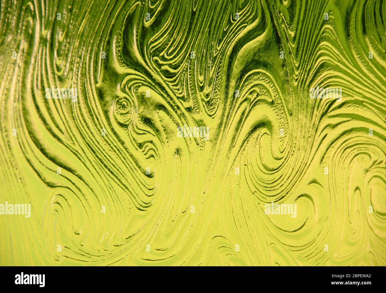 Abstract from lookng at green object through translucent glass in ...