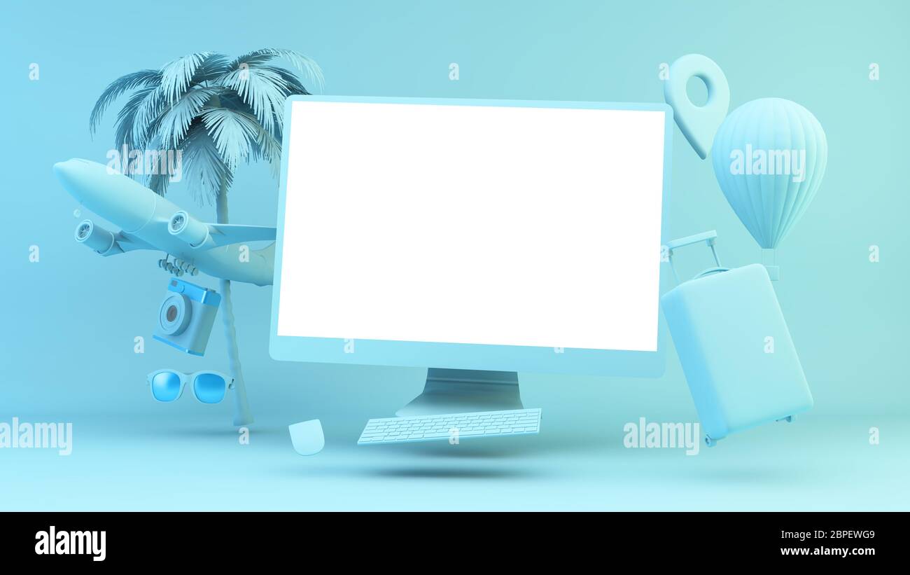 Floating computer hi-res stock photography and images - Alamy
