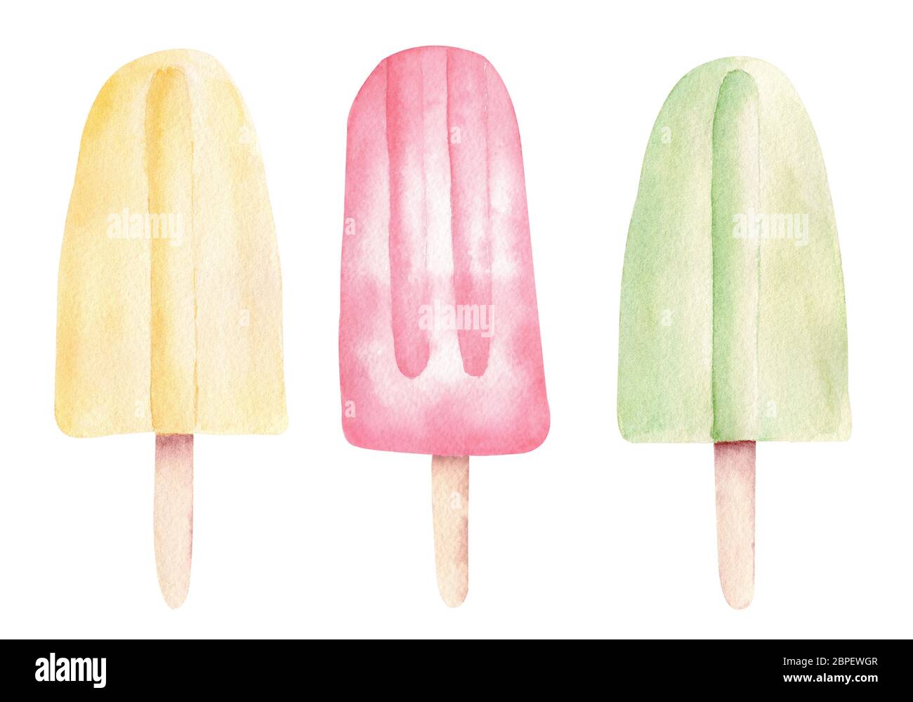 Ice Cream Popsicles Clipart