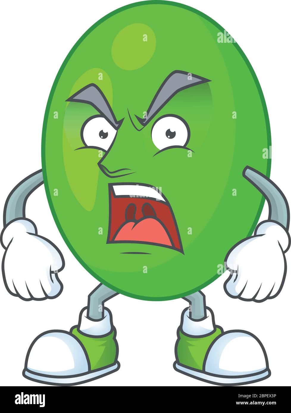 Tetrad cartoon drawing style with angry face Stock Vector Image & Art ...