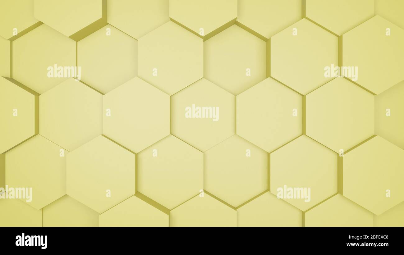 Abstract background, hexagons or honeycombs, 3D rendering, hexagonal wallpaper, network ...
