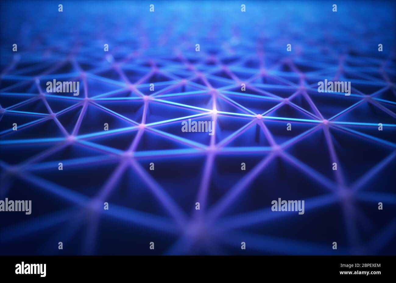 3D illustration. Abstract background, connection and lines of ...