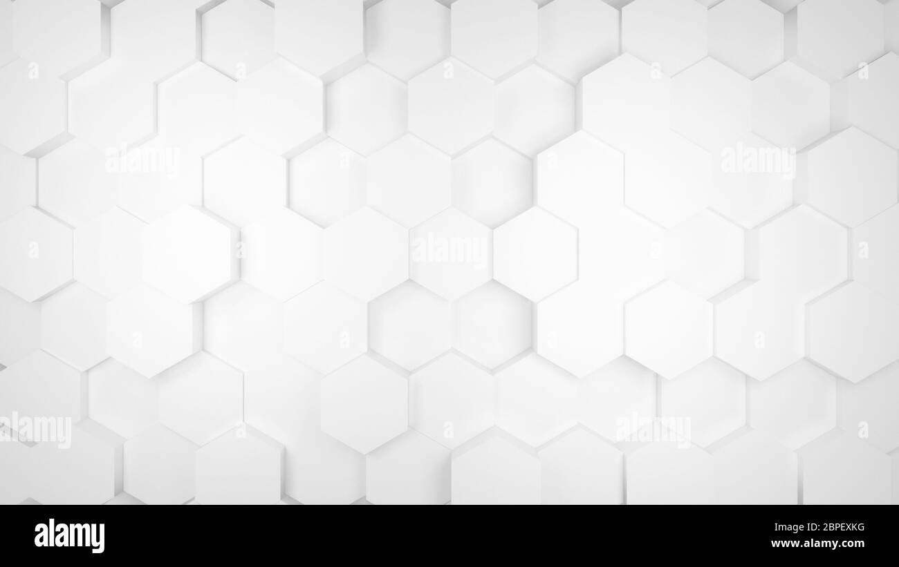 Abstract background, hexagons or honeycombs, 3D rendering, hexagonal wallpaper, network ...