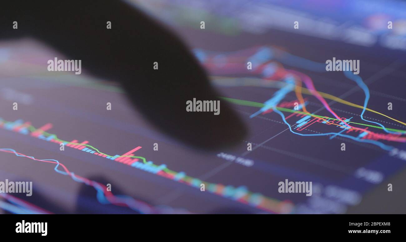 Analysis stock market data on digital screen Stock Photo - Alamy