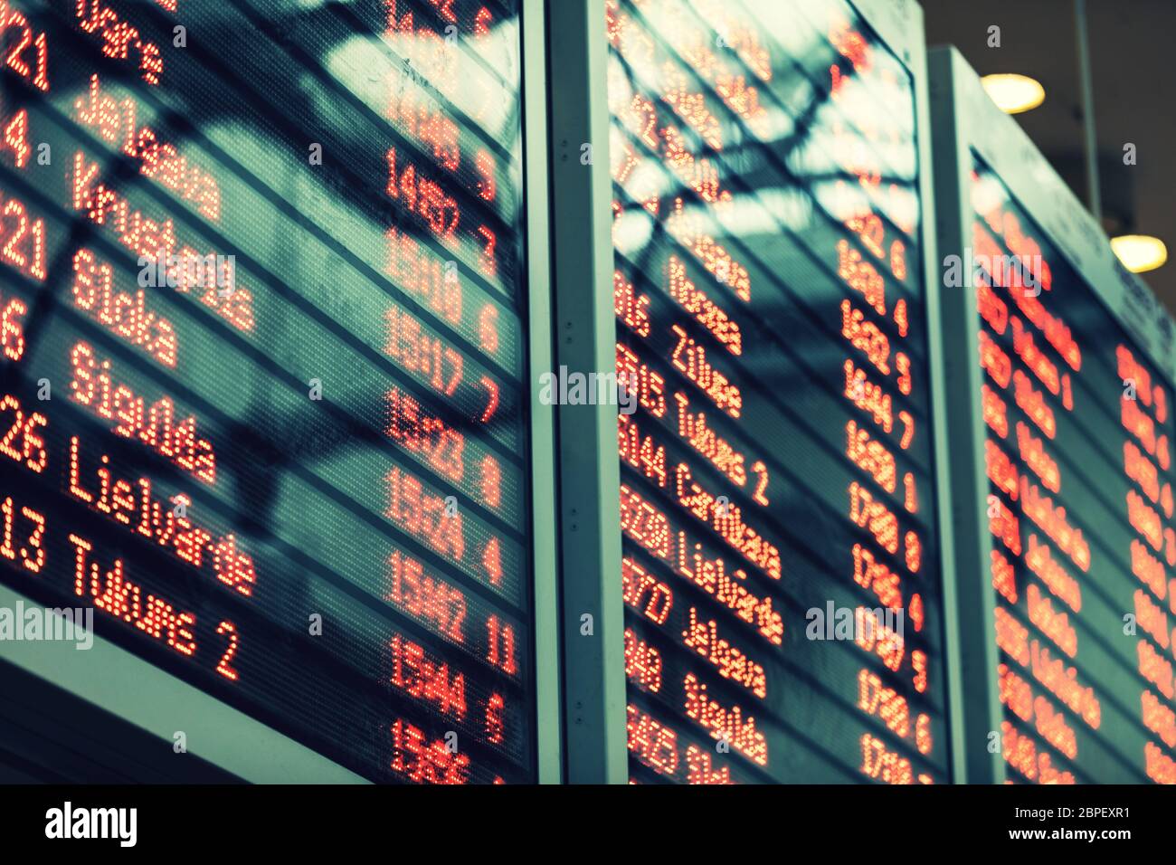 Digital time boards hi-res stock photography and images - Alamy