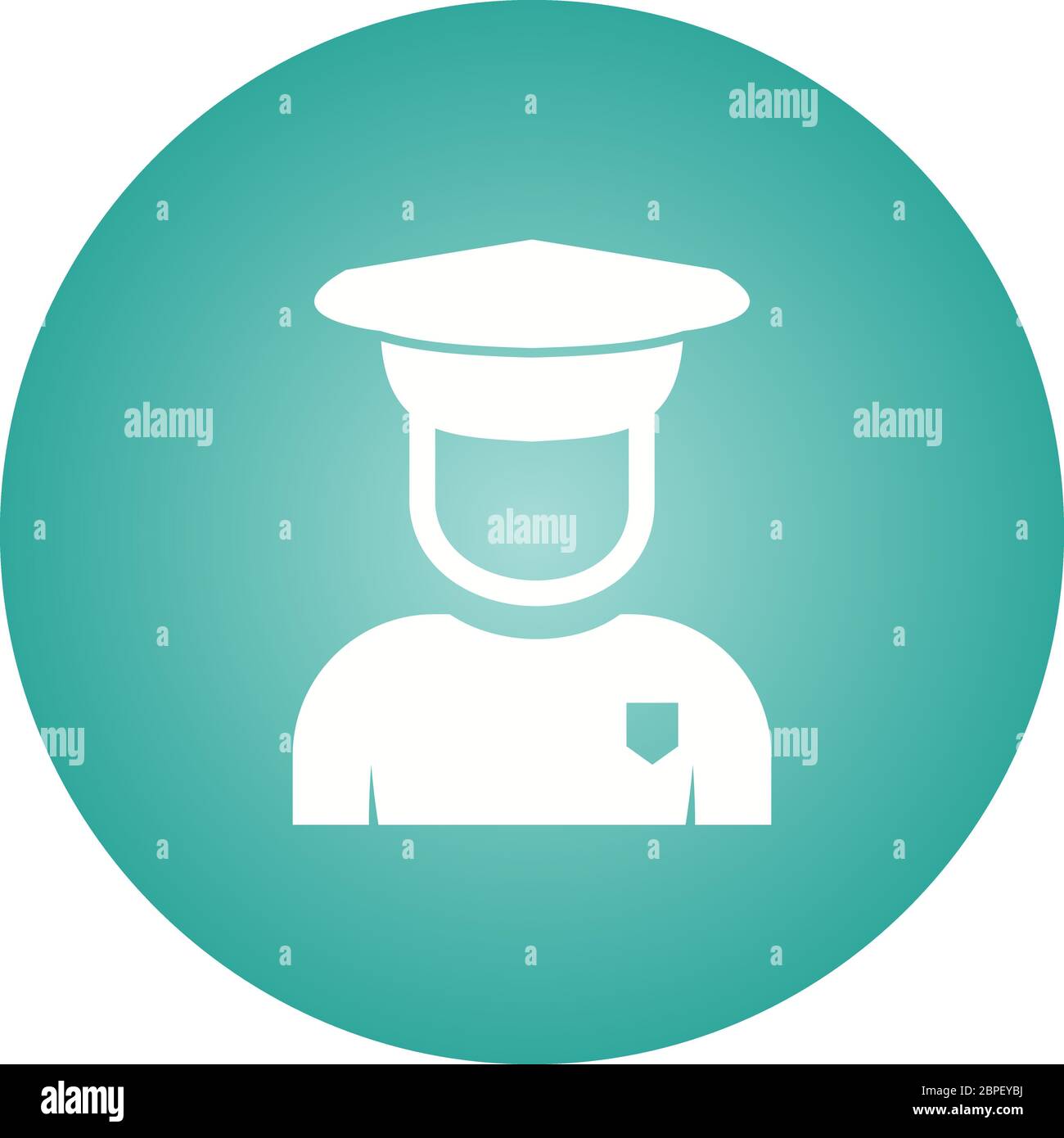 Beautiful Security Guard Glyph Vector Icon Stock Vector Image & Art - Alamy