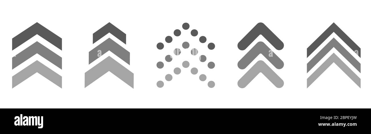 Arrow up for social media stories, design blogger, scroll pictogram ...