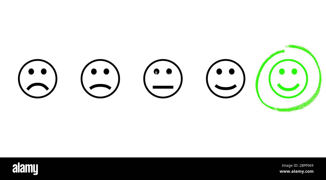 Scale faces emotions set hi-res stock photography and images - Alamy