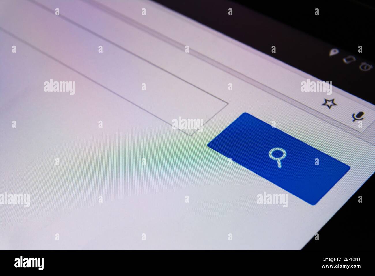 Magnifying Glass Search Box Empty Blank Internet Screen Stock Photo - Alamy