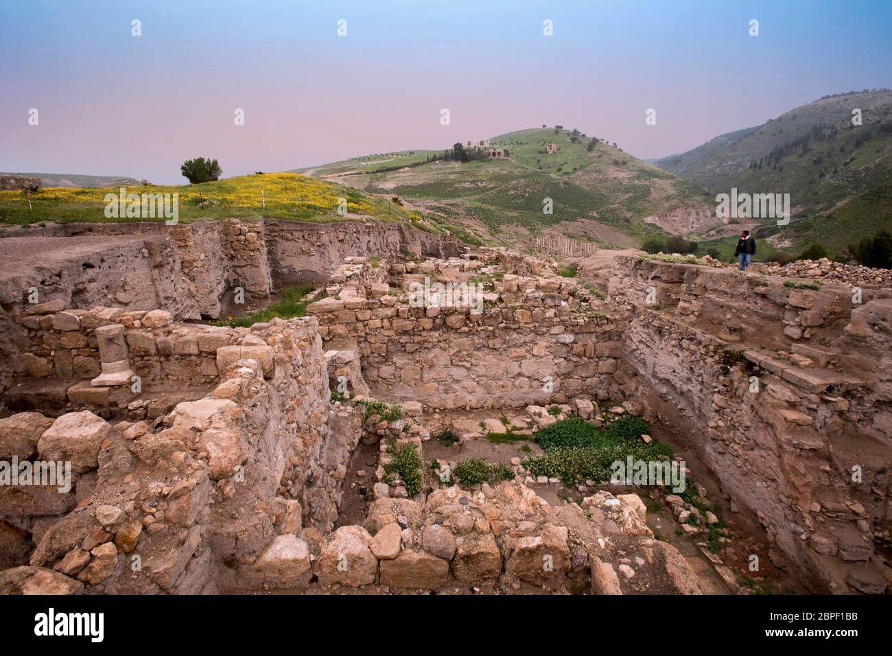 Foundations of the Canaanite Migdol Temple, originally constructed ...