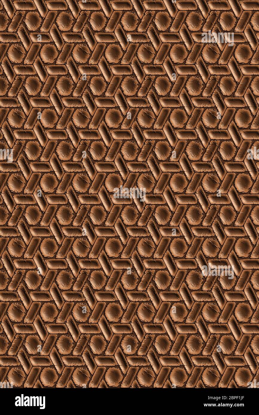 3D effect seamless background, leather wallpaper decoration pattern ...