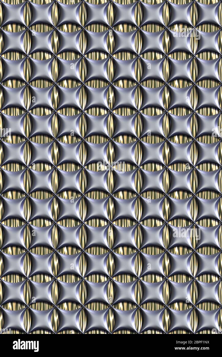 Seamless tileable metal decorative background pattern Stock Photo - Alamy