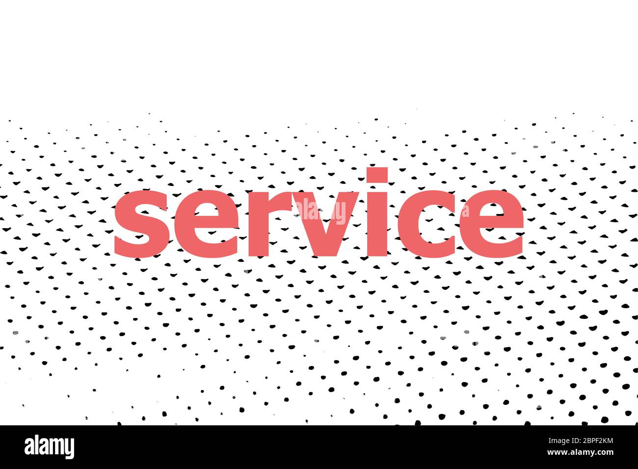 Text Service. Business concept . Halftone dots. Black dots on white ...