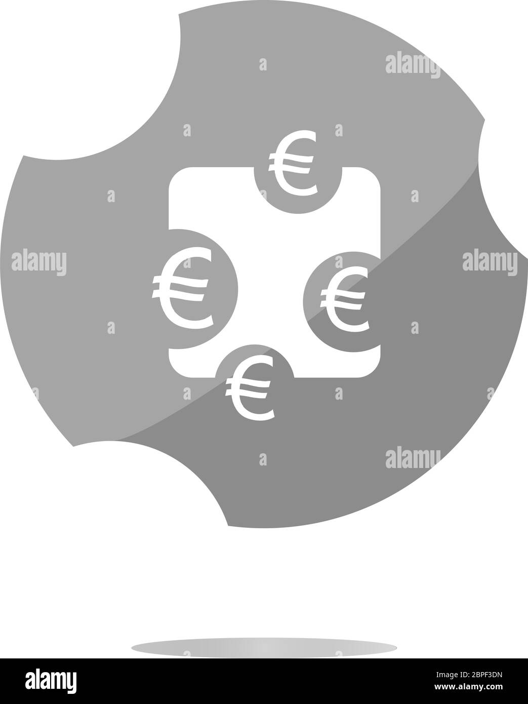 web sign icon. Euro eur symbol. Modern UI website button Stock Photo ...
